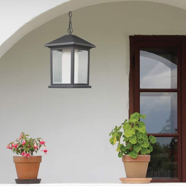 'Mesa' Black Outdoor Chain Light - Bed Bath & Beyond - 7971875