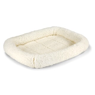 PoochPlanet LuxuryLiner Deluxe Crate Cushion-Small-Cream - Bed Bath ...