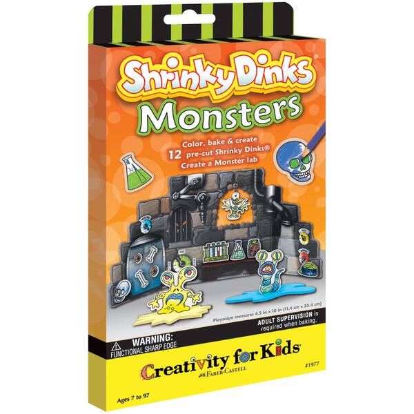 Creativity For Kids Activity Kits-Shrinky Dinks Monsters (makes 12 ...