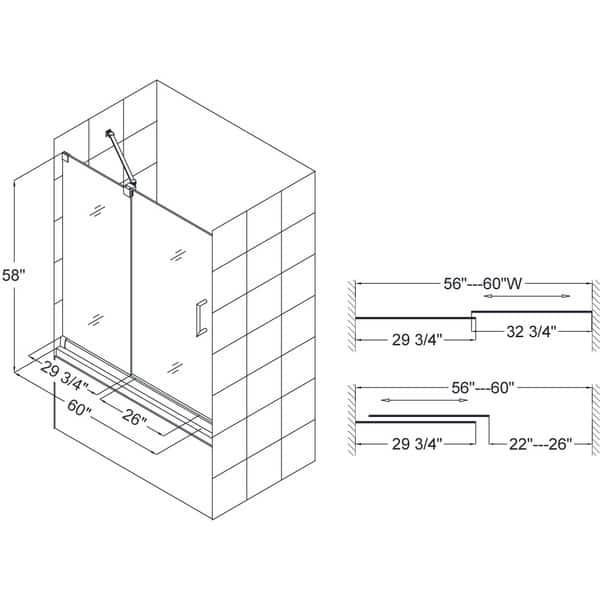 Encore Bypass Sliding Tub Door Dreamline Rainx For Shower Glass Door