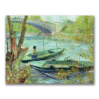 Vincent van Gogh 'Fishing in the Spring' Canvas Art - Bed Bath & Beyond ...