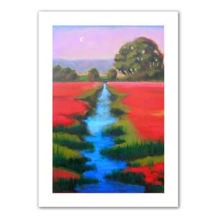 Susi Franco 'Provence Moonrise' Contemporary Unwrapped Canvas - Bed ...