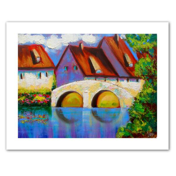 Susi Franco 'German Village on Rhine' Unwrapped Canvas - Bed Bath ...