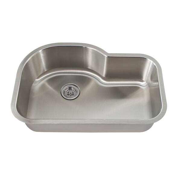 Schon Undermount 18-gauge Stainless Steel Single Bowl Kitchen Sink ...