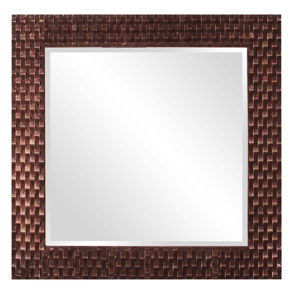 Distressed Copper Weaver Mirror - Overstock - 8015485