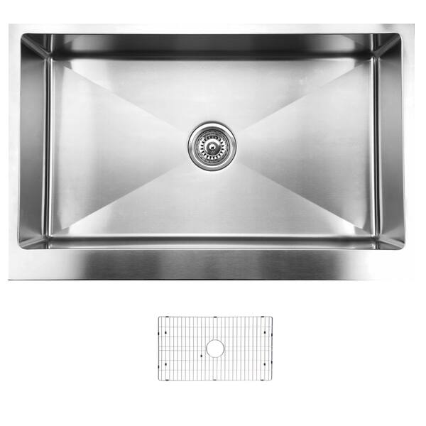 Ukinox RSFS840 Apron Front Single Basin Stainless Steel Undermount ...