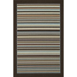 Indoor Outdoor Hudson Multi Stripe Rug (9'2 x 12'1) - Bed Bath & Beyond ...