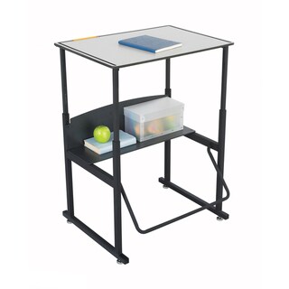 Safco Alphabetter 28 x 20 Premium Top Stand-up Desk with Footrest - Bed ...