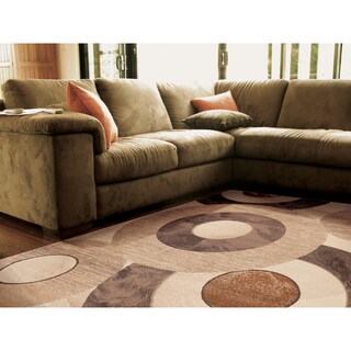 Mandara Tan Geometric Rug - Bed Bath & Beyond - 8032335