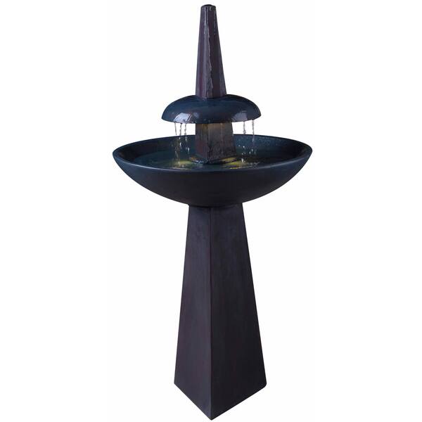 Pyramid Peak 49-inch Outdoor Fountain - Bed Bath & Beyond - 8039596