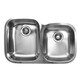 Ukinox Double Basin Stainless Steel Undermount Kitchen Sink - 60/40 ...