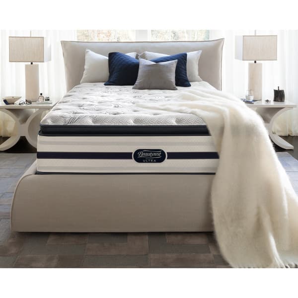 Beautyrest Recharge Lilah Plush Pillow Top Cal King-size Mattress Set ...