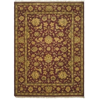 SAFAVIEH Hand-knotted Jaipur Red/ Red Wool Rug - 8' x 10' - Bed Bath ...