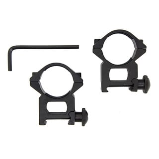 Set of 2 1 Inch 30 mm Rifle Crossbow Scope Rings / 7/8 Inch Dovetail ...