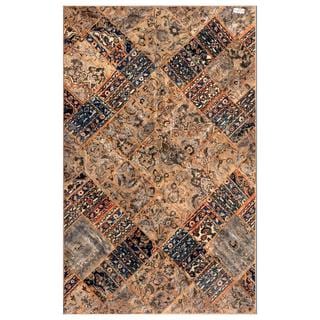 Handmade One-of-a-Kind Patchwork Wool Rug (Pakistan) - 6'2 x 9'10 - Bed ...