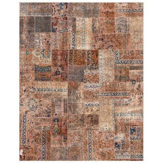 Handmade One-of-a-Kind Patchwork Wool Rug (Iran) - 7'10 x 9'9 - Bed ...
