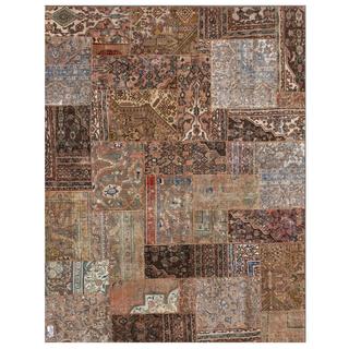 Handmade One-of-a-Kind Patchwork Wool Rug (Iran) - 7'10 x 9'9 - Bed ...