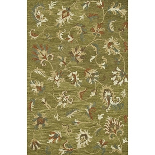 Handmade Harrison Olive Wool Rug (7'10 x 11'0) - Bed Bath & Beyond ...