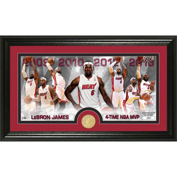 Lebron James MVP Bronze Coin Panoramic Photo Mint - Black - Bed Bath ...