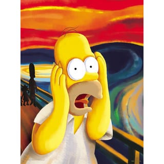 The Simpsons Homer 'The Scream' Canvas Wall Art - Bed Bath & Beyond ...