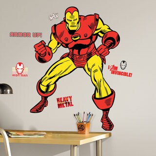 Marvel Classic Iron Man Peel and Stick Giant Wall Decals - Bed Bath ...