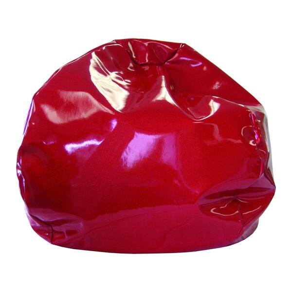 Extra Large Red Sparkle Vinyl Bean Bag - Bed Bath & Beyond - 8134577