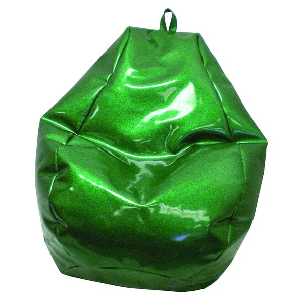 Extra Large Green Sparkle Vinyl Bean Bag - Bed Bath & Beyond - 8134601