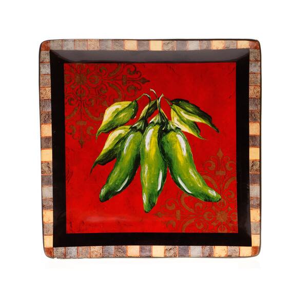 Certified International Chili Pepper Square Platter - Bed Bath & Beyond ...