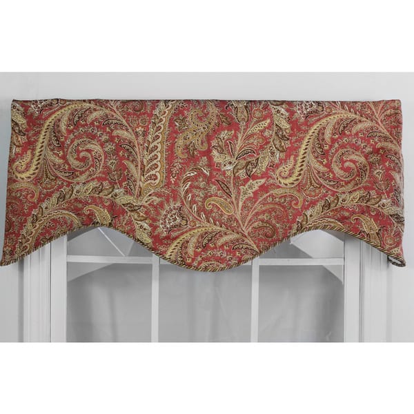 Tapestry Red Cornice Valance - Bed Bath & Beyond - 8157721
