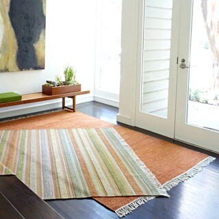 Hand-woven Lloyd Sunset Wool Rug - Bed Bath & Beyond - 8164356