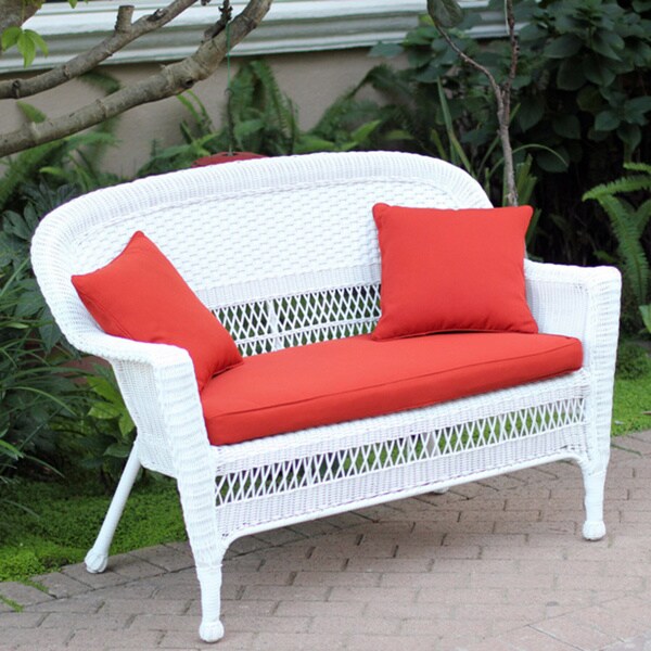 White wicker loveseat for sale store