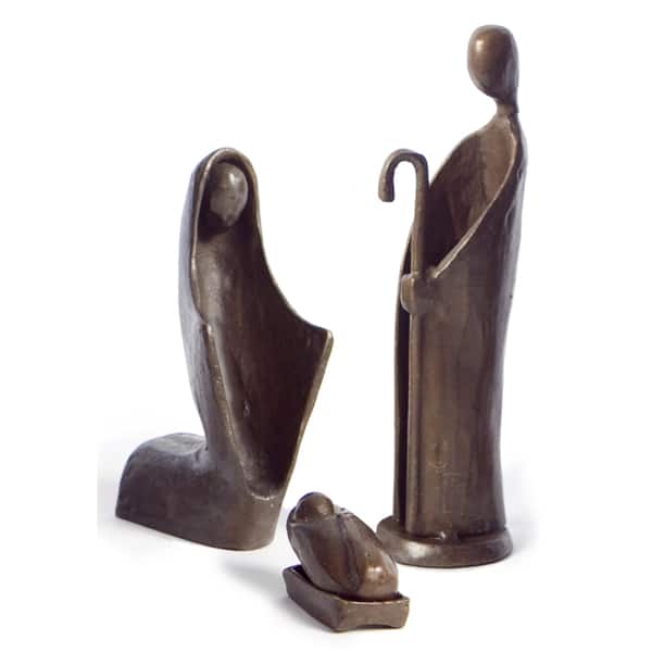 Nativity 3-Piece Bronze Set Sculpture - Bed Bath & Beyond - 8179231