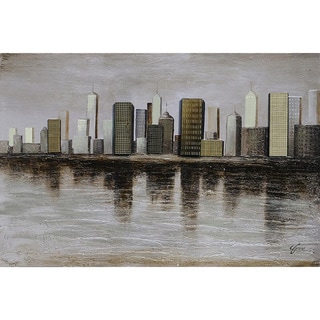 Ren Wil Giovanni Russo 'Downtown' Hand-painted Canvas Art - Bed Bath ...