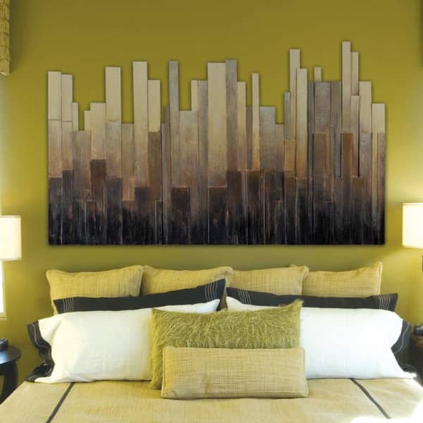 Charlene Lynch 'Urban Metropolis' Hand-painted Art - Bed Bath & Beyond ...