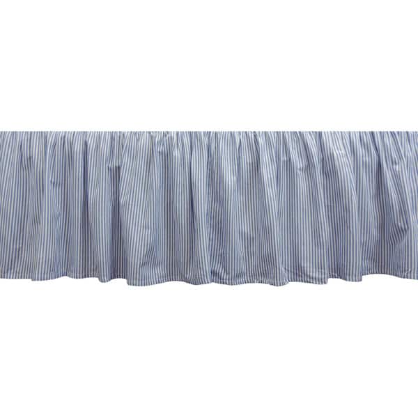 Copper Grove Lafarge Blue and White Bell Stripe Bedskirt - On Sale ...