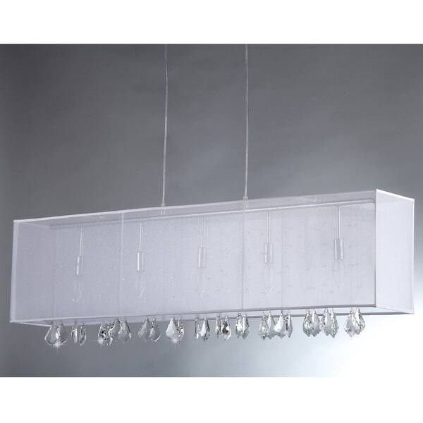 'Jess' Crystal and Mesh Bar Chandelier - On Sale - Bed Bath & Beyond ...