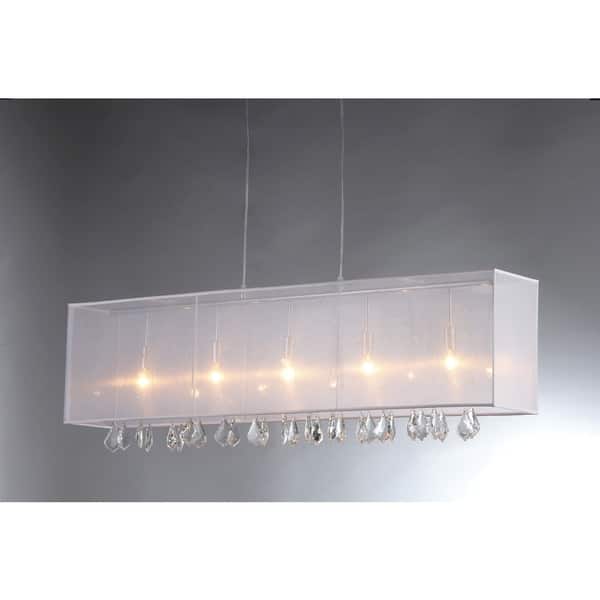 'Jess' Crystal and Mesh Bar Chandelier - On Sale - Bed Bath & Beyond ...