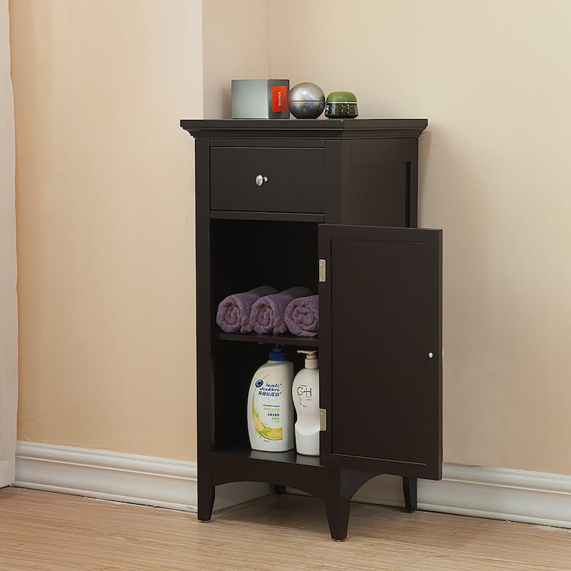 Bayfield Floor Single-door/ Single-drawer Cabinet - Overstock - 8206329