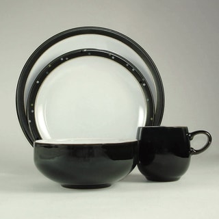 Denby 'Jet Black' 16-piece Dinnerware Set - Bed Bath & Beyond - 8212222
