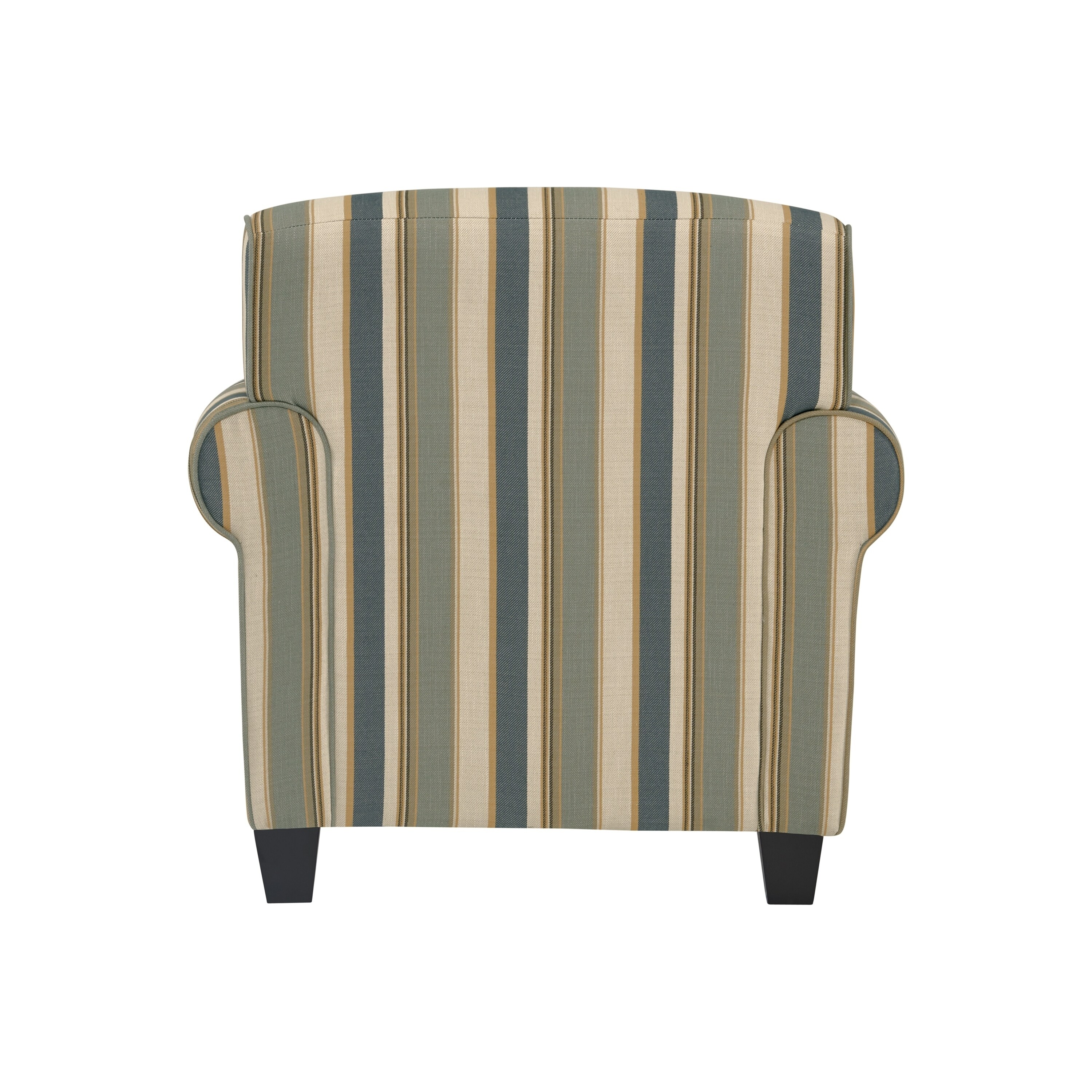 Handy Living Mira Coastal Blue Stripe Arm Chair and Ottoman Bed Bath Beyond 8224236