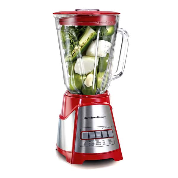 Hamilton Beach Red Ensemble Multi-Function Glass Jar Blender - Bed Bath ...
