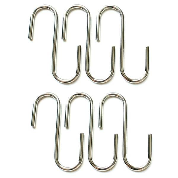 Cooks Standard 4-Inch/10cm Steel S Shaped Pot Rack Hooks, Set of 6 ...
