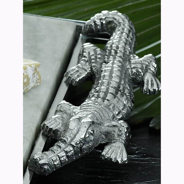 15" Crocodile Marble Cheese Tray & Spreader - Bed Bath & Beyond - 8264806