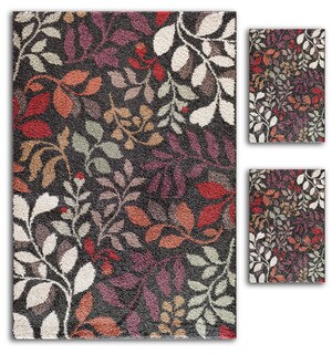 Aqueous Primavera Black/ Multi Area Rugs (Set of 3) - Bed Bath & Beyond ...