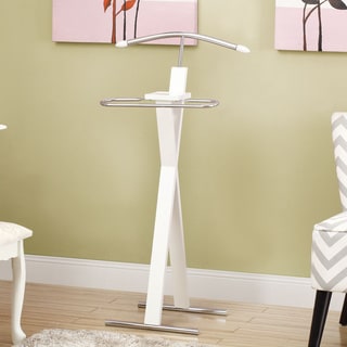 White Chrome Bedroom Valet - Bed Bath & Beyond - 8278071