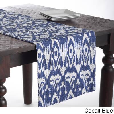 Ikat Table Runner with Kantha Stitches - Overstock - 8284300