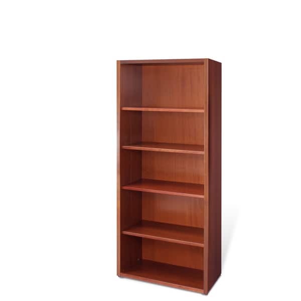 Jesper Office 30-inch Cherry Wood Bookcase - Bed Bath & Beyond - 8300137