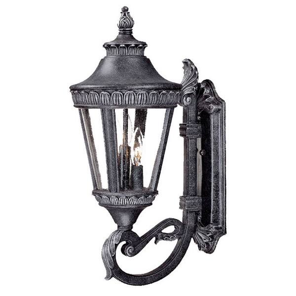 Seville Collection Wall-mount 3-light Outdoor Stone Light Fixture with ...