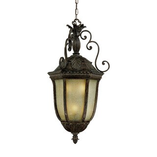 Hanging Lantern 6-light Outdoor Black Coral Light Fixture - Bed Bath ...