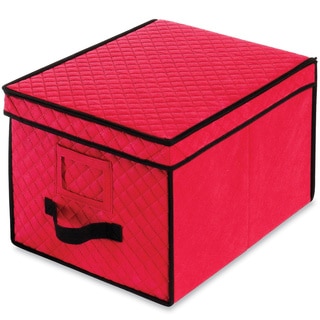 Red Christmas Ornament Storage Box - Bed Bath & Beyond - 8306738